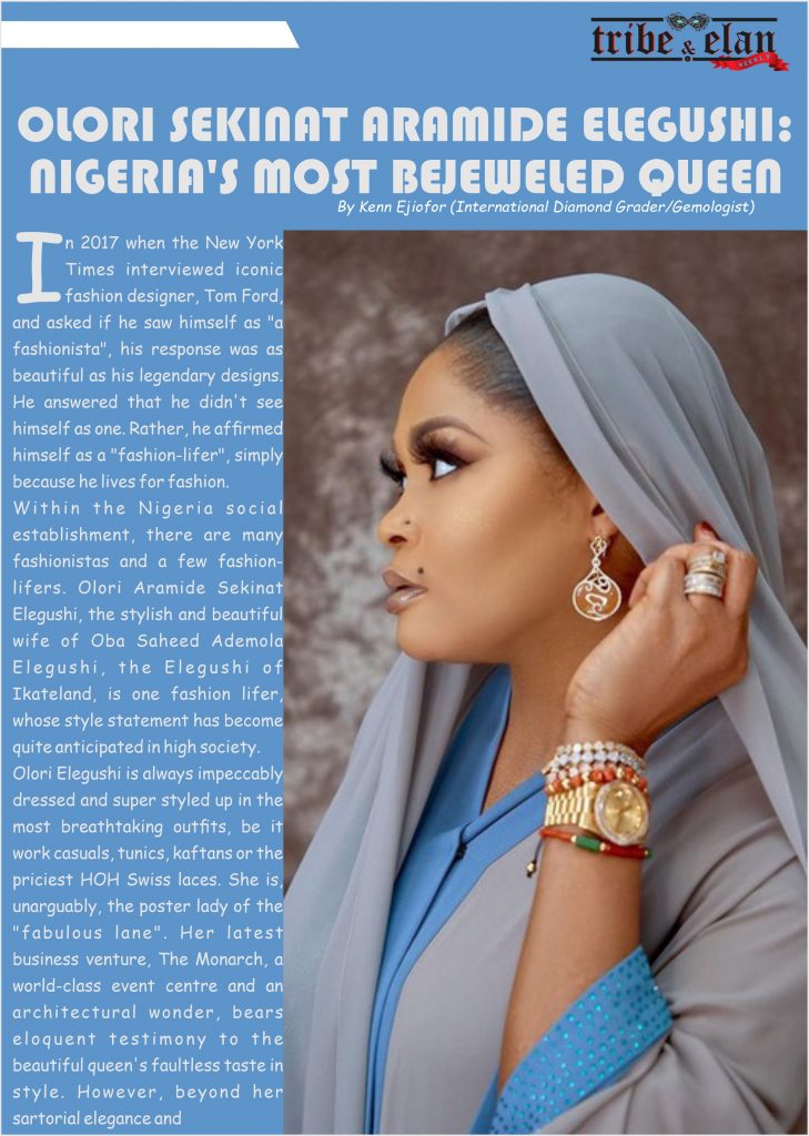 Olori Sekinat Aramide Elegushi: Nigeria's Most Bejeweled Queen | Tribe ...